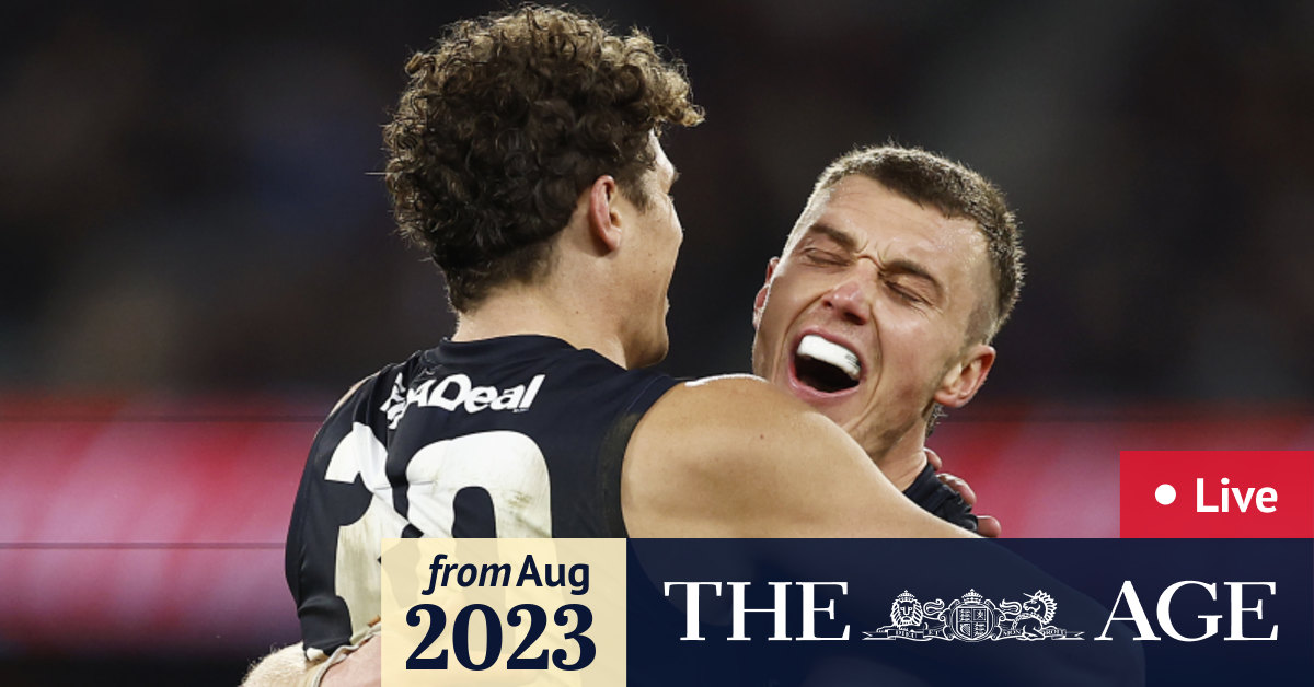 Afl 2023 Round 22 Live Updates Carlton Blues V Melbourne Demons West